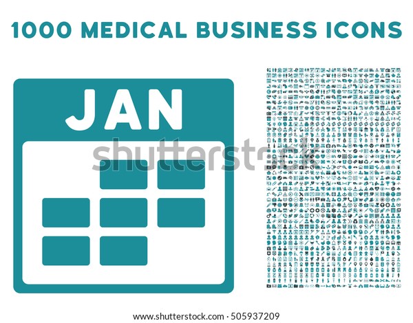 Soft Blue January Calendar Grid Vector 스톡 벡터(로열티 프리) 505937209 ...