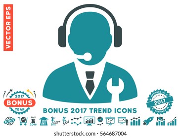 Cobalt Service Manager Icon Bonus 2017: vector de stock (libre de ...
