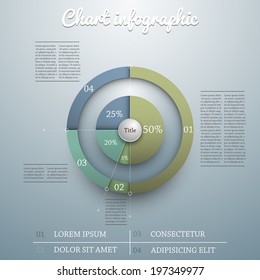 Soft Color Business Pie Chart Your Stock Vector (Royalty Free) 197339387