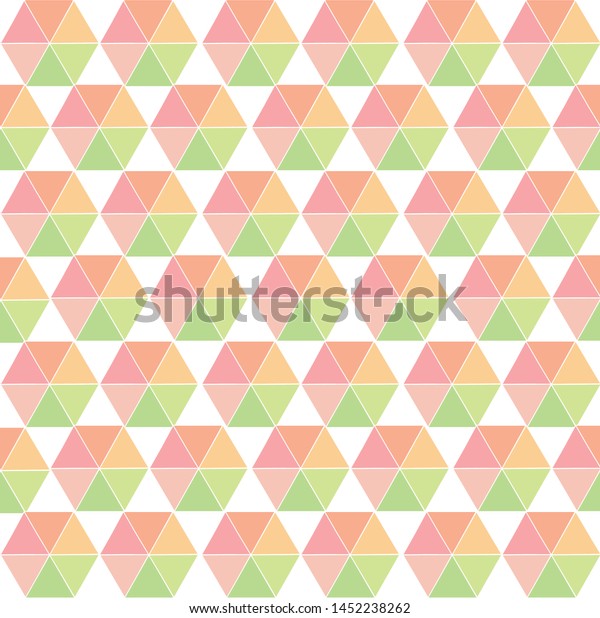 Soft Color Traingle Shape Hexagon Geometric Stock Vector (Royalty Free ...