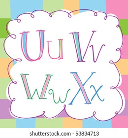 Soft Colorful Alphabet Set Stock Vector (Royalty Free) 53834713 ...