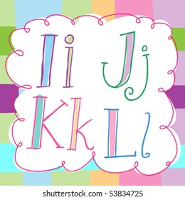 Soft Colorful Alphabet Set Stock Vector (Royalty Free) 53834725 ...