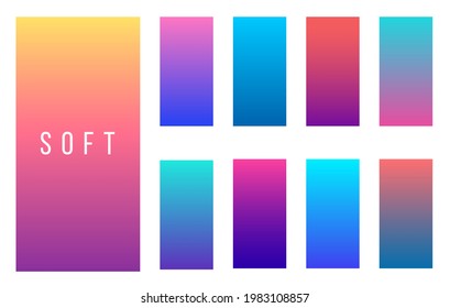 Soft Colour Gradients Background Modern Screen Stock Vector (Royalty ...