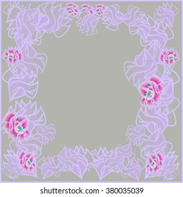 Soft Flower Frame Stock Vector (Royalty Free) 380035039 | Shutterstock