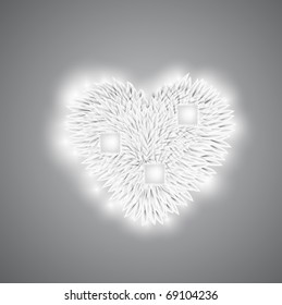 Soft Heart Vector Illustration Stock Vector (Royalty Free) 69104236 ...