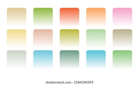 Soft Pastel Color Gradient Combination Set Stock Vector (Royalty Free ...