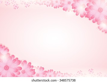 Soft Pink Flower Bright Background Stock Vector (Royalty Free ...