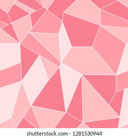 Soft Pink Geometric Crystal Background Polygonal Stock Vector (Royalty ...