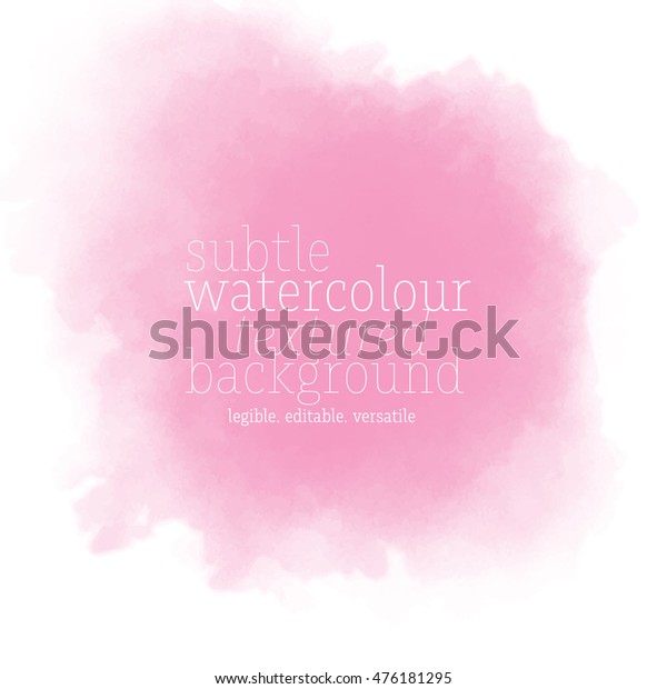 Soft Pink Watercolor Background Stock Vector (Royalty Free) 476181295