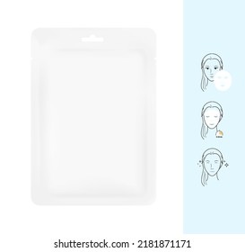 Soft Sachet Bag Mockup Instruction Vector Stock Vector (Royalty Free ...