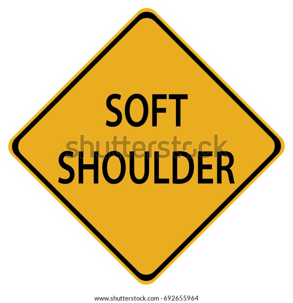 Soft Shoulder Sign Isolated On White Stock Vector (Royalty Free ...