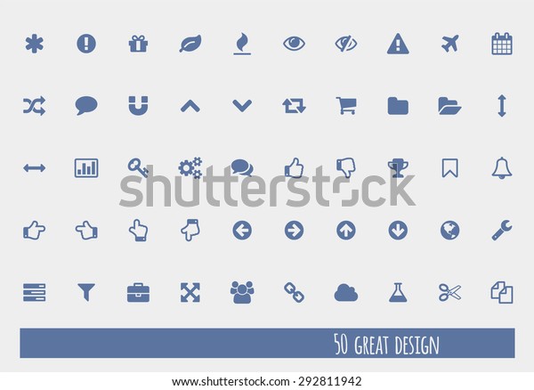 Soft Social Media Set Design Elements Stock Vector (Royalty Free ...