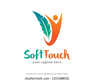 Soft Touch People Logo Template Design Stock Vector (Royalty Free ...