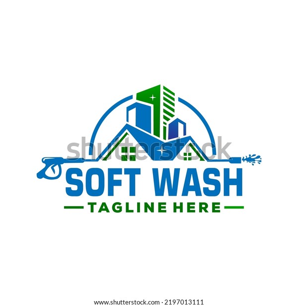 Soft Wash Service Logo Template Design Stock Vector (Royalty Free ...