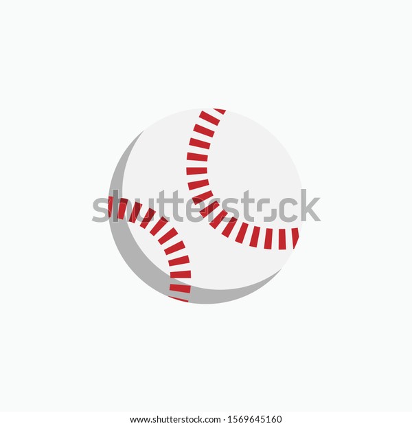 Softball Icon Vector Sign Symbol Design Stock Vector (Royalty Free ...