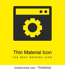 Software Bright Yellow Material Minimal Icon Stock Vector (Royalty Free ...