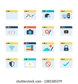 Software Category Icons Various Colors Stock Vector (Royalty Free ...