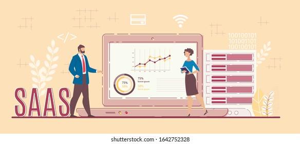 Software Service Business Model Project Analysis Stock Vector (Royalty ...