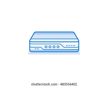 Soho Network Router Icon Networ Equipment Stock Vector (Royalty Free ...