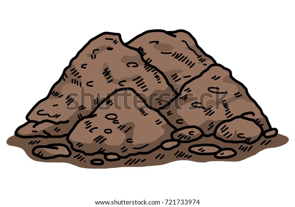 Soil Cartoon Vector Illustration Hand Drawn Stok Vektör (Telifsiz ...