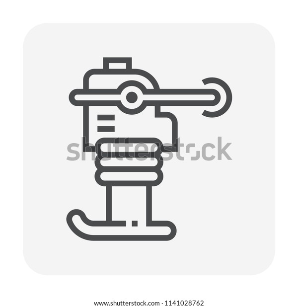 Soil Compaction Equipment Icon Set 64x64 Stock Vector (Royalty Free ...