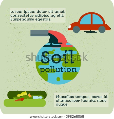 Soil Pollution Poster Stock Vector (Royalty Free) 398268058 - Shutterstock