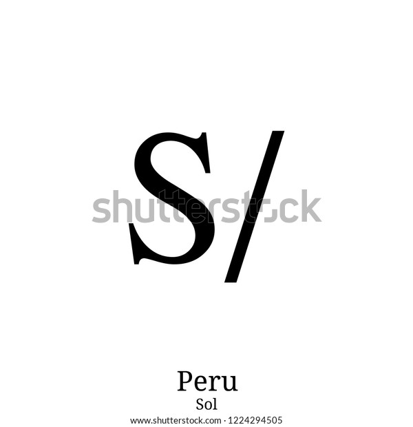 Sol Currency Symbol Stock Vector (Royalty Free) 1224294505 | Shutterstock