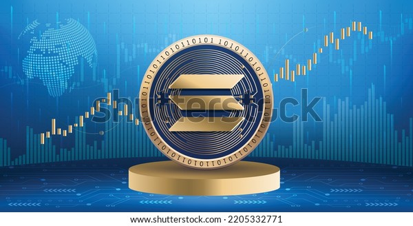 Solana Sol Crypto Currency Coin Logo Stock Vector (Royalty Free ...