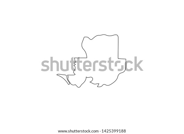 Solano County Outline Map California Region Stock Vector (Royalty Free ...
