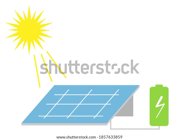 Solar Battery Clipart Vector Illustration Solar Stock Vector (Royalty ...