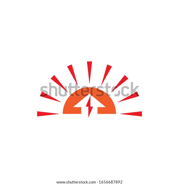 Solar Cell Electric Logo Design Vector Stock Vector (Royalty Free ...