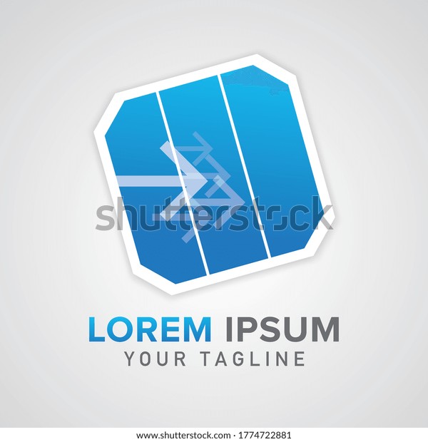 Solar Cell Energy Logo Solar Tech Stock Vector (Royalty Free ...