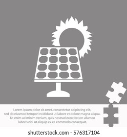 Solar Collector Icon Vector Design Stock Vector (Royalty Free ...