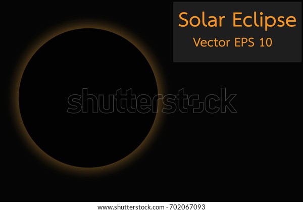 Solar Eclipse Vector Illustrator Science Education Stock Vector ...