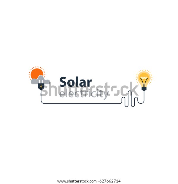 Solar Electrical Services Supply Icons Energy Stock Vector (Royalty ...