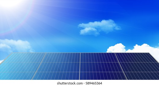 Solar Solar Energy Background Stock Vector (Royalty Free) 589465364 ...