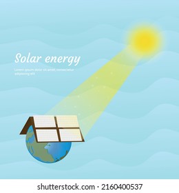 Solar Energy Poster Design Template Renewable Stock Vector (Royalty ...