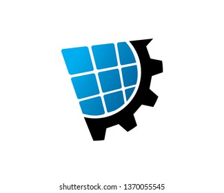 Solar Energy Tech Logo Template Icon Stock Vector (Royalty Free ...