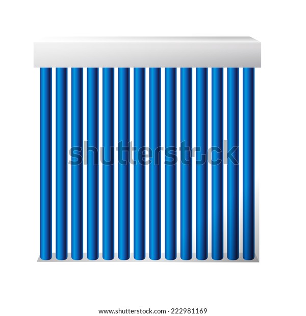 Solar Heater Vector Illustration Stock Vector (Royalty Free) 222981169 ...