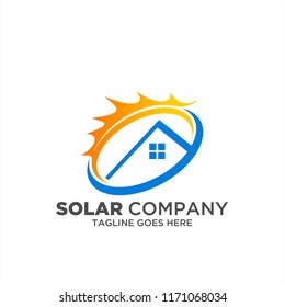 Solar Home Logo Vector Template Solar Stock Vector (Royalty Free ...