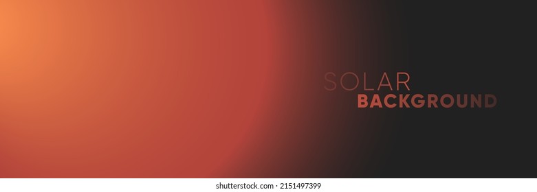 Solar Orange Circle Smooth Blurred Gradient Stock Vector (Royalty Free ...