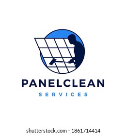 Solar Panel Cleaning Service Logo Vector Stock Vector (Royalty Free ...