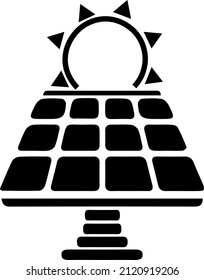 Solar Panel Flat Style Isolated White Stock Vector (Royalty Free ...
