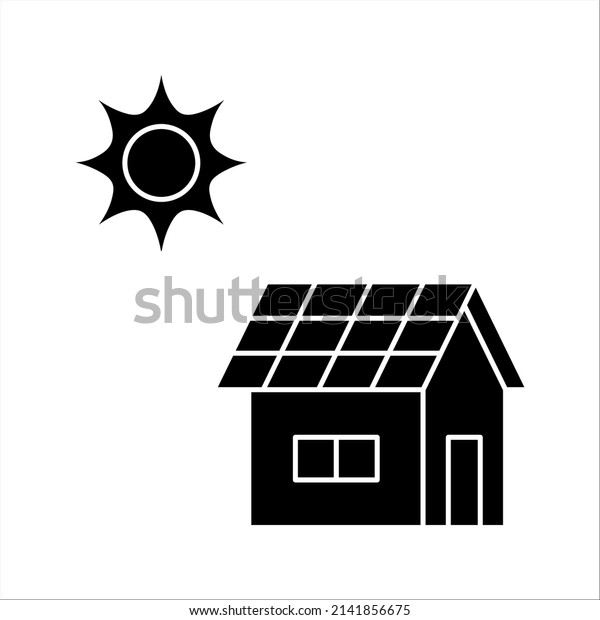 Solar Panel Icon Perfect Black Pictogram Stock Vector (Royalty Free ...