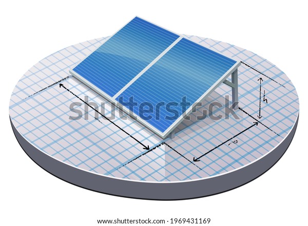 Solar Panel Installation Diagram Cutout Stock Vector (Royalty Free ...