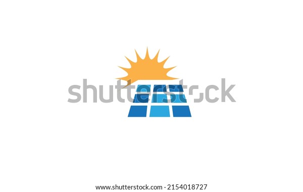 Solar Panel Vector Logo Design Template: เวกเตอร์สต็อก (ปลอดค่า ...