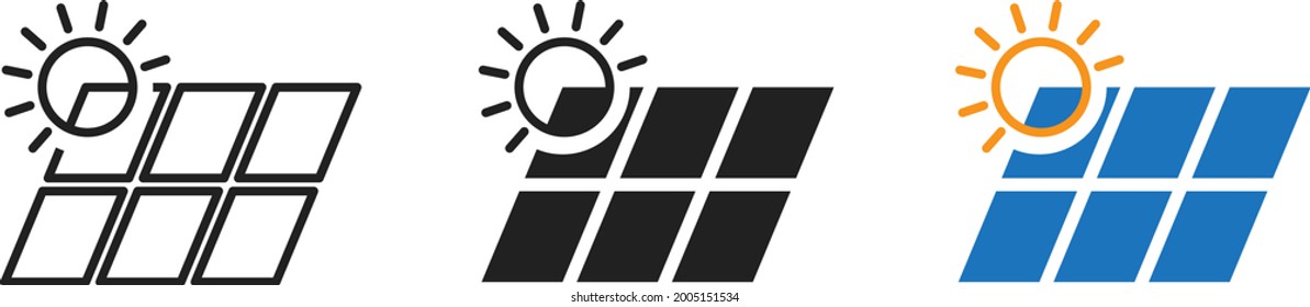 Solar Panels Sun Vector Illustration Stock Vector (Royalty Free ...