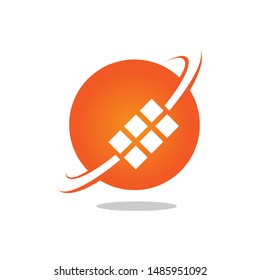 Solar Planet Logo Design Vector: vector de stock (libre de regalías ...