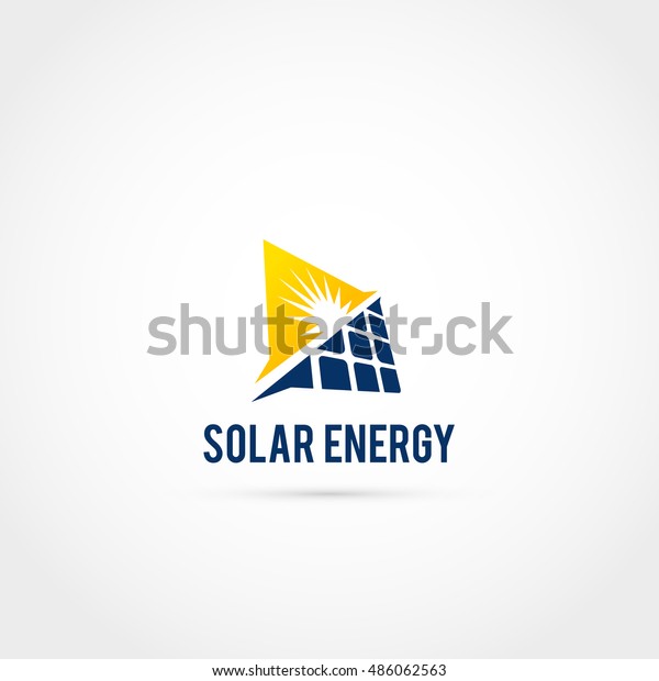 Solar Sun Panel Logo Icon Stock Vector (Royalty Free) 486062563