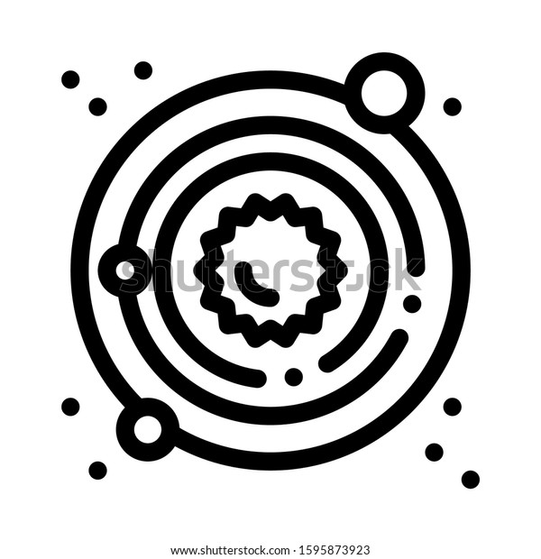 Solar System Milky Way Icon Vector Stock Vector (Royalty Free ...